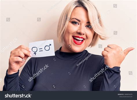 Blonde Plus Size Woman Asking Sex Stock Photo Shutterstock