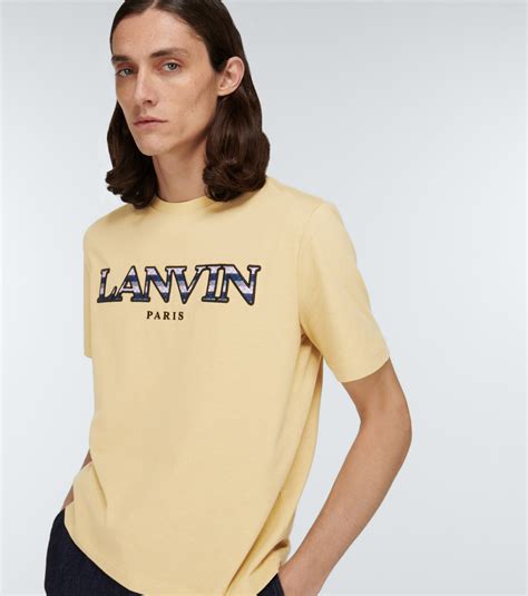 Lanvin Logo Cotton Jersey T Shirt Lanvin
