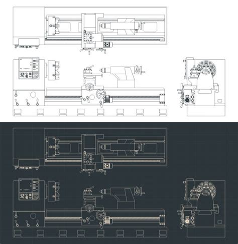 Cnc Machining Lathe Illustrations Royalty Free Vector Graphics And Clip