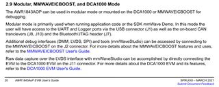 AWR AOPEVM Evaluation Module Sensors Forum Sensors TI E E Support Forums