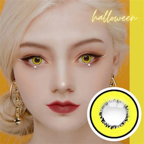 Yellow Contacts For Halloween Orange Contacts Cosplay Lenses