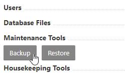How To Backup A MySQL Database In The Hosting Control Panel