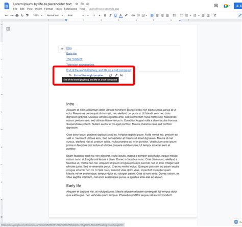 Google Docs How To Make A Table Of Contents