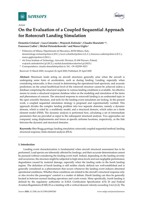 Pdf On The Evaluation Of A Coupled Sequential Approach For Rotorcraft