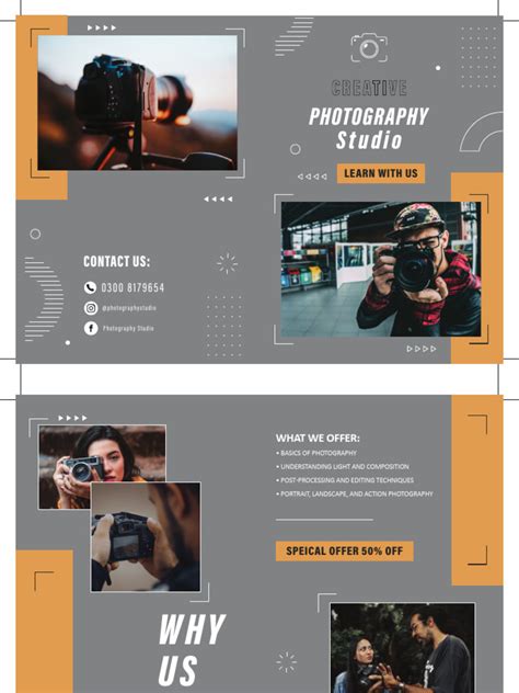 Photography Broucher Template Pdf