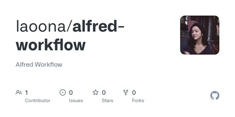 github laoona alfred workflow alfred workflow