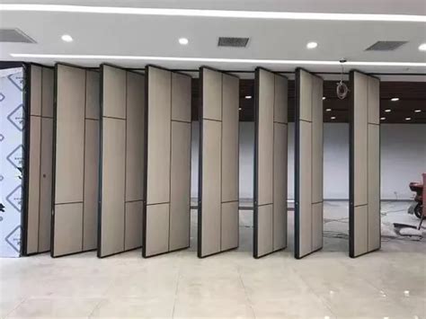 Hotel Interior Meeting Room Divider Vertically Sound Proof Foldable