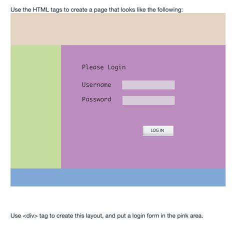 Solved Use The Html Tags To Create A Page That Looks Like Chegg Com
