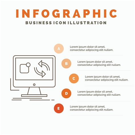 Update App Application Install Sync Infographics Template For Website And Presentation Line