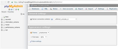 moving your database to the “mysql in app” option in azure elio struyf