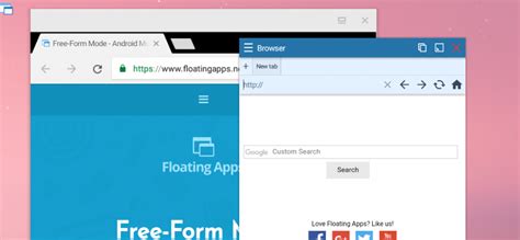 how to float installed apps with freeform mode floating apps