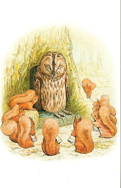 Old Brown And The Squirrels Tale Tale Of Squirrel Nutkin