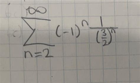 Solved This Series Converges Determine The Value To Which