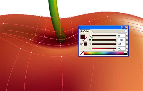 Vector Tutorial Apple With Gradient Mesh