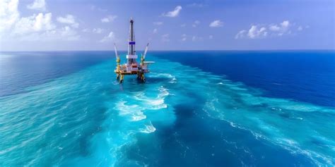 Extraction Of Resources From Ocean Waves By An Oil Rig In A Distant Sea