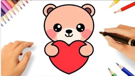 Как нарисовать милого мишку каваи с сердцем легко Смотреть онлайн в поиске Яндекса по Видео