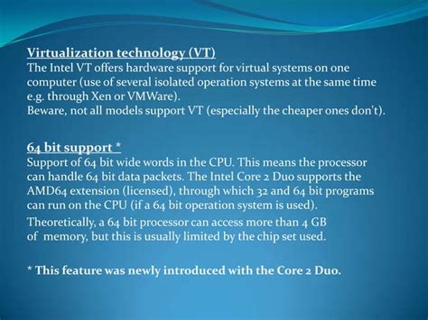 Core 2 Duo Processor PPTX
