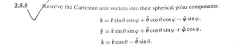 Solved 2 5 5 ﻿resolve The Cartesian Unit Vectors Into Their