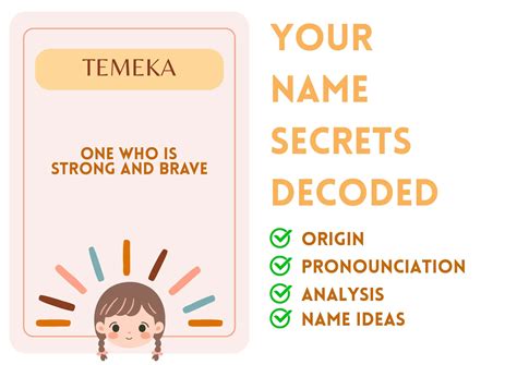 Temeka Girl Name Meaning And Pronunciation