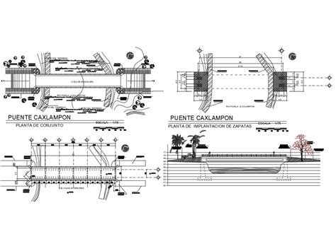 Bridge Elevation Section And Constructive Details Dwg File Artofit