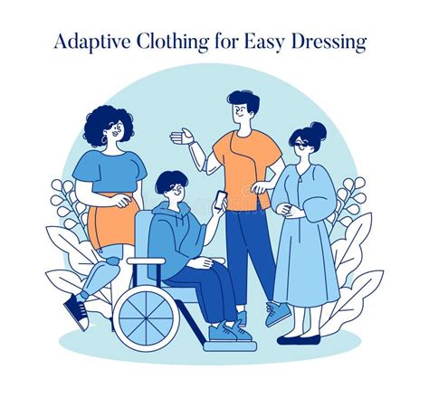 Adaptive Technology Flat Vector Illustration Stock Vector Illustration Of Friendly Garment