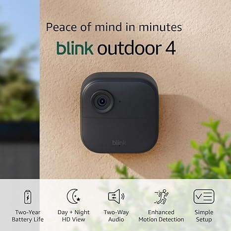 Amazon.com: Blink Outdoor 4 (modelo más reciente), Cámara de seguridad ...