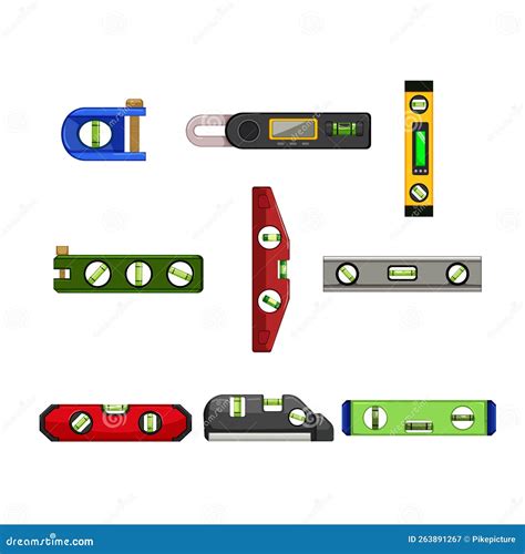 Buble Level Tool Game Pixel Art Vector Illustration