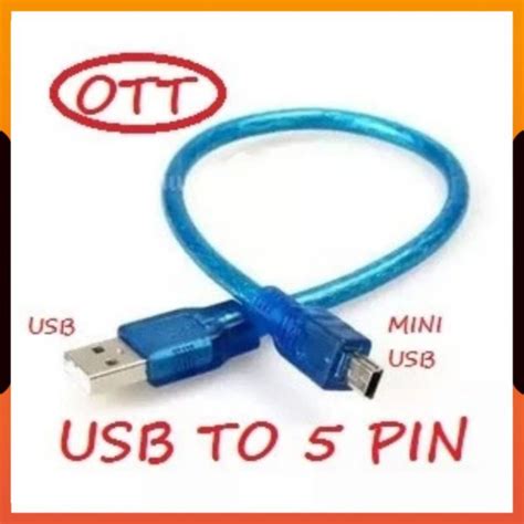 Jual Cod Kabel Usb To Pin Panjang Cm Usb Pin Mini Usb Cm Bisa Untuk Kamera Digital