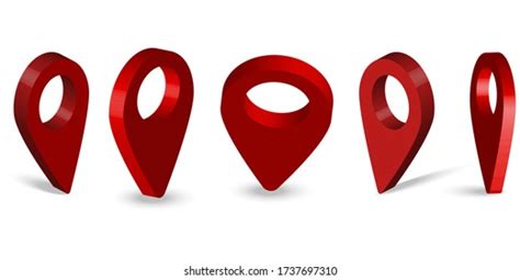 3d Map Pointer Red Navigator Symbol Stock Vector Royalty Free 1576992619 Shutterstock