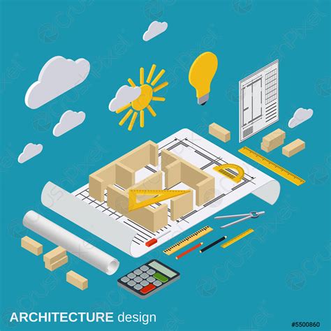 Architecture Design Vector Illustration Stock Vector 5500860 Crushpixel