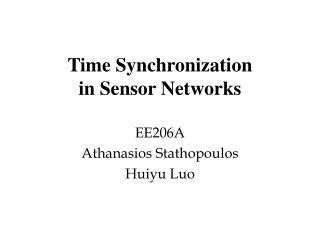 PPT Time Synchronization For Wireless Sensor Networks PowerPoint Presentation ID