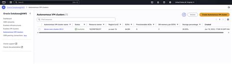 Autonomous Vm Cluster