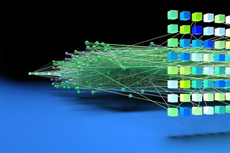 Data Concept Internet Connection Network High Digital Technology 3d Render Stock Illustration