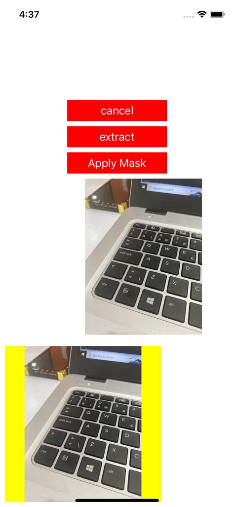 Ios Extract Selected Area From Image Stack Overflow