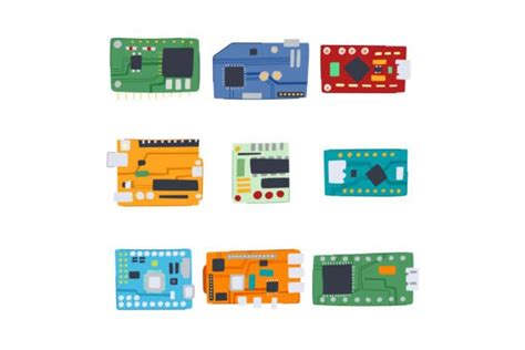 Microcontroller Set Cartoon Graphic By Pikepicture · Creative Fabrica