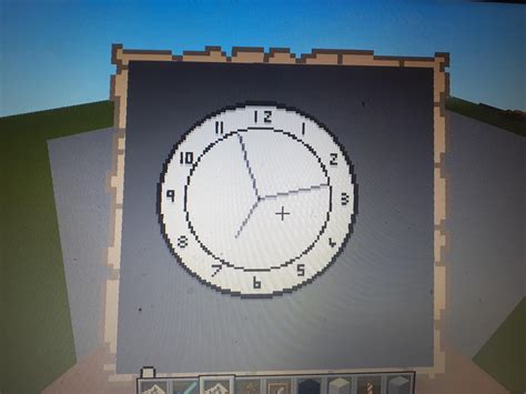 Hows My Clock Made The Pointers And Circles With Worldedit Loving This Mod R Minecraft