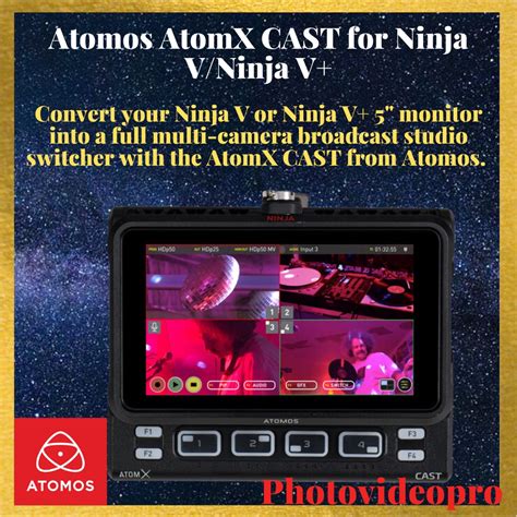 Atomos Atomx Cast For Ninja V Ninja V Photography Photography Accessories Lighting