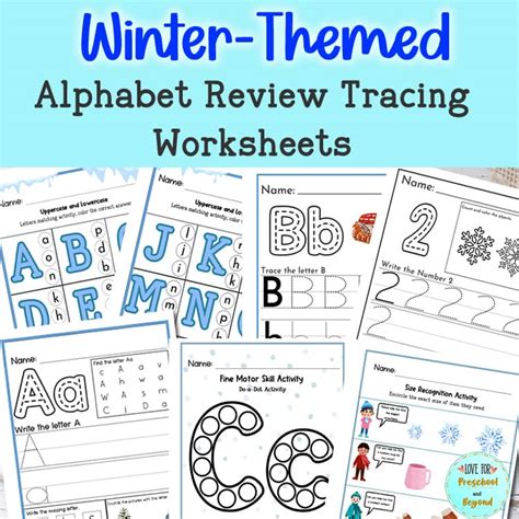 Winter Themed Alphabet And Preschool Learning Mega Bundle Tpt