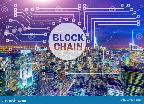 The Blockchain Concept In Database Management Editorial Stock Photo Image Of Computer
