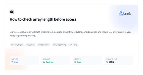 how to check array length before access labex