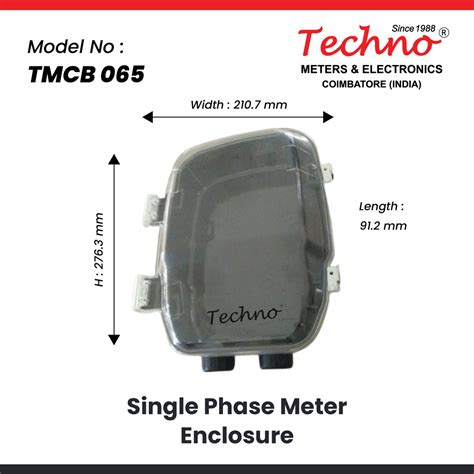 Techno Single Phase Pvc Meter Box At 343 38 INR In Coimbatore Techno Meters Electronics