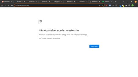 Bug Website Seems To Be Down Issue BetterDiscord BetterDiscord GitHub