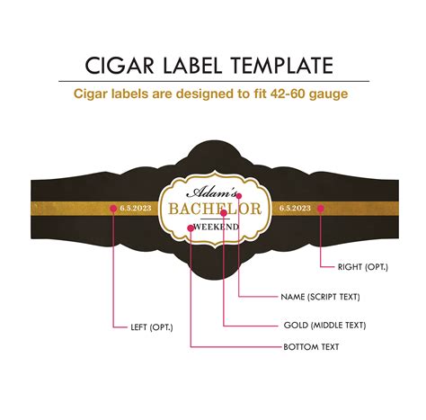 Fancy Cigar Labels — Elleedees Custom Labels Ts And Decor For All