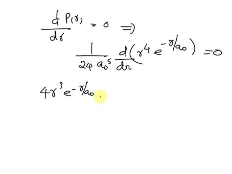 Solved At The End Of Sec 6 7 It Is Stated That The Most Probable Value Of R For A 2 P Electron