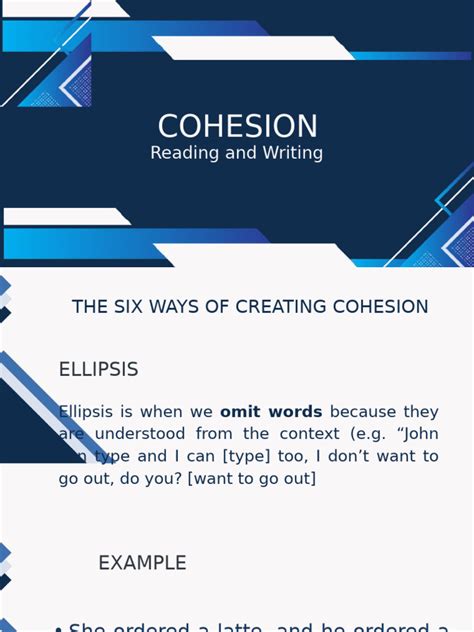 Cohesion Pdf Linguistics Grammar