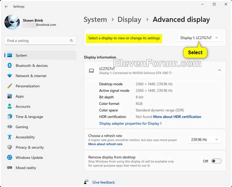 Turn On Or Off Remove Display From Desktop In Windows 11 Windows 11 Forum