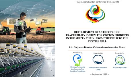 PDF DEVELOPMENT OF AN ELECTRONIC TRACEABILITY SYSTEM FOR COTTON PRODUCTS IN THE SUPPLY CHAIN