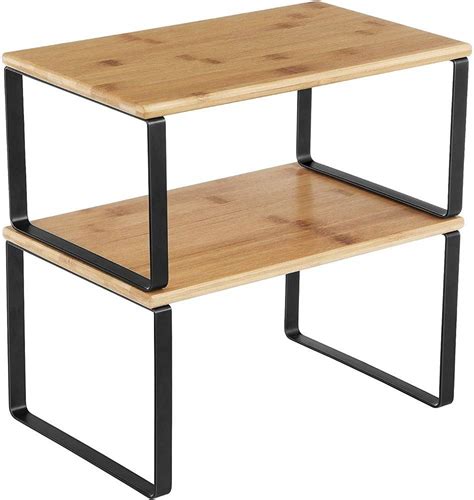 Mahmayi Songmics Stackable Shelf Organizer Metal And Engineered Wood