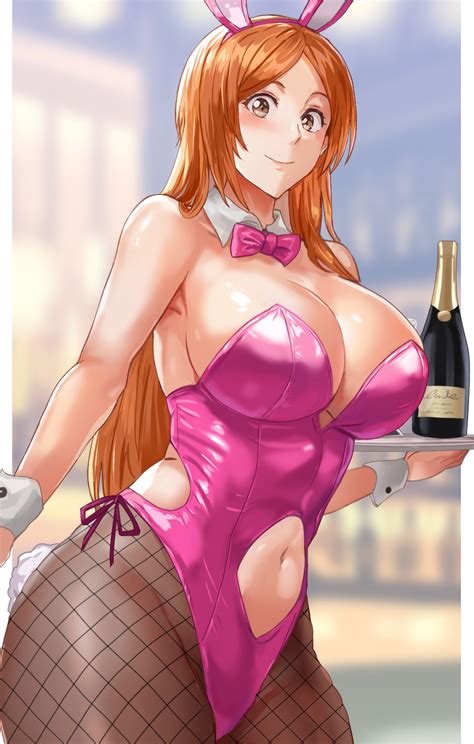 Rule 34 1girls Bleach Blush Breasts Bunny Ears Bunny Girl Bunnysuit Cleavage Daraz18aka