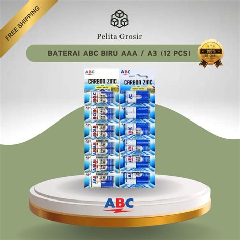 Jual Baterai Abc Biru Aaa A3 Abc Battery Biru Aaa Harga Per Renceng